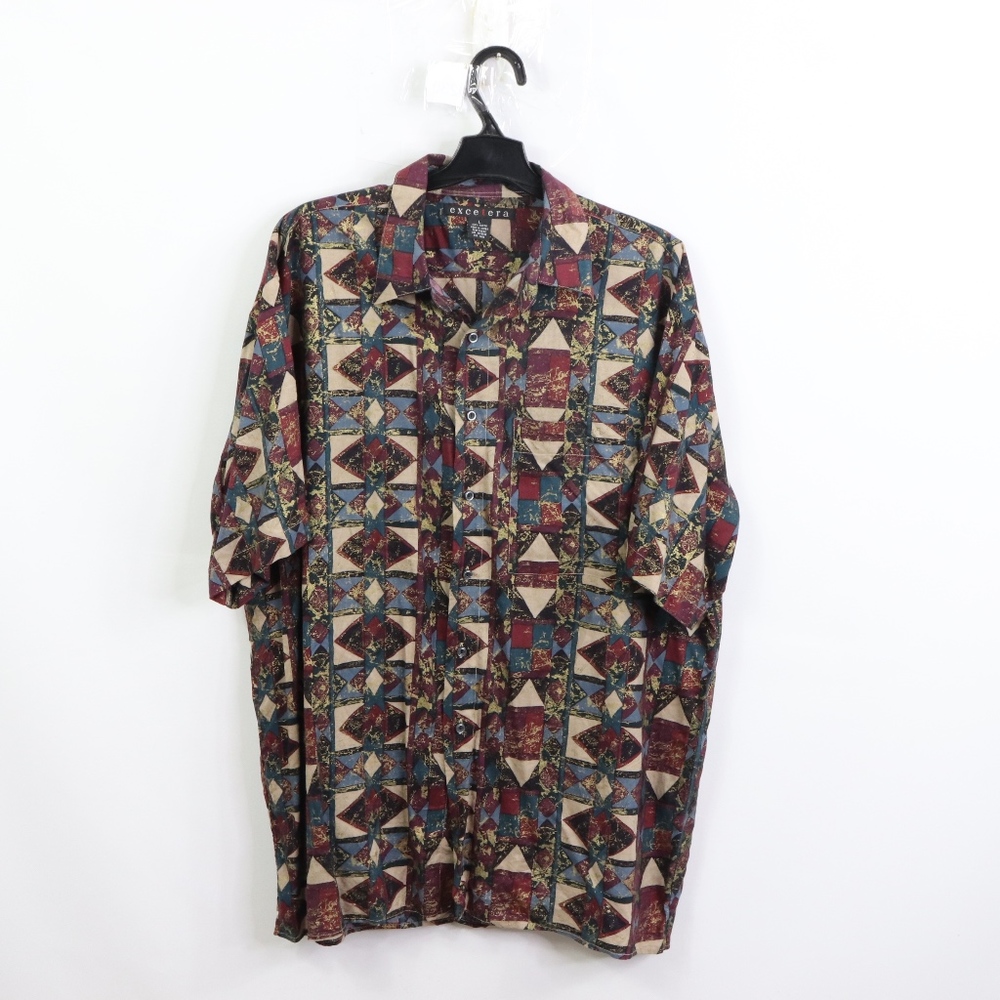 90s Large Streetwear Fresh Prince Abstract Shirt - Gem